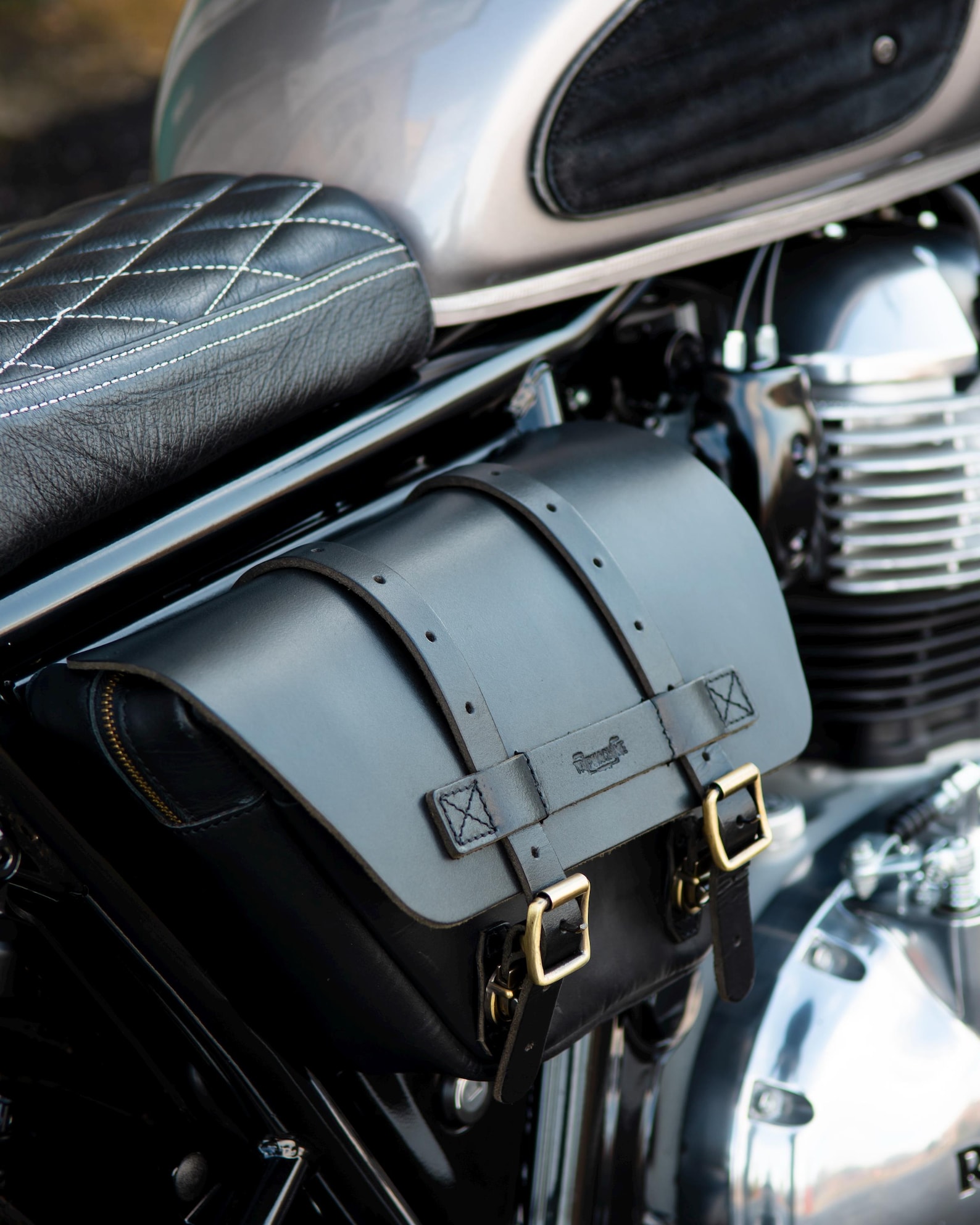 Royal Enfield Interceptor 650, GT 650 & Bear 650 Leather Side Panel Bag ...