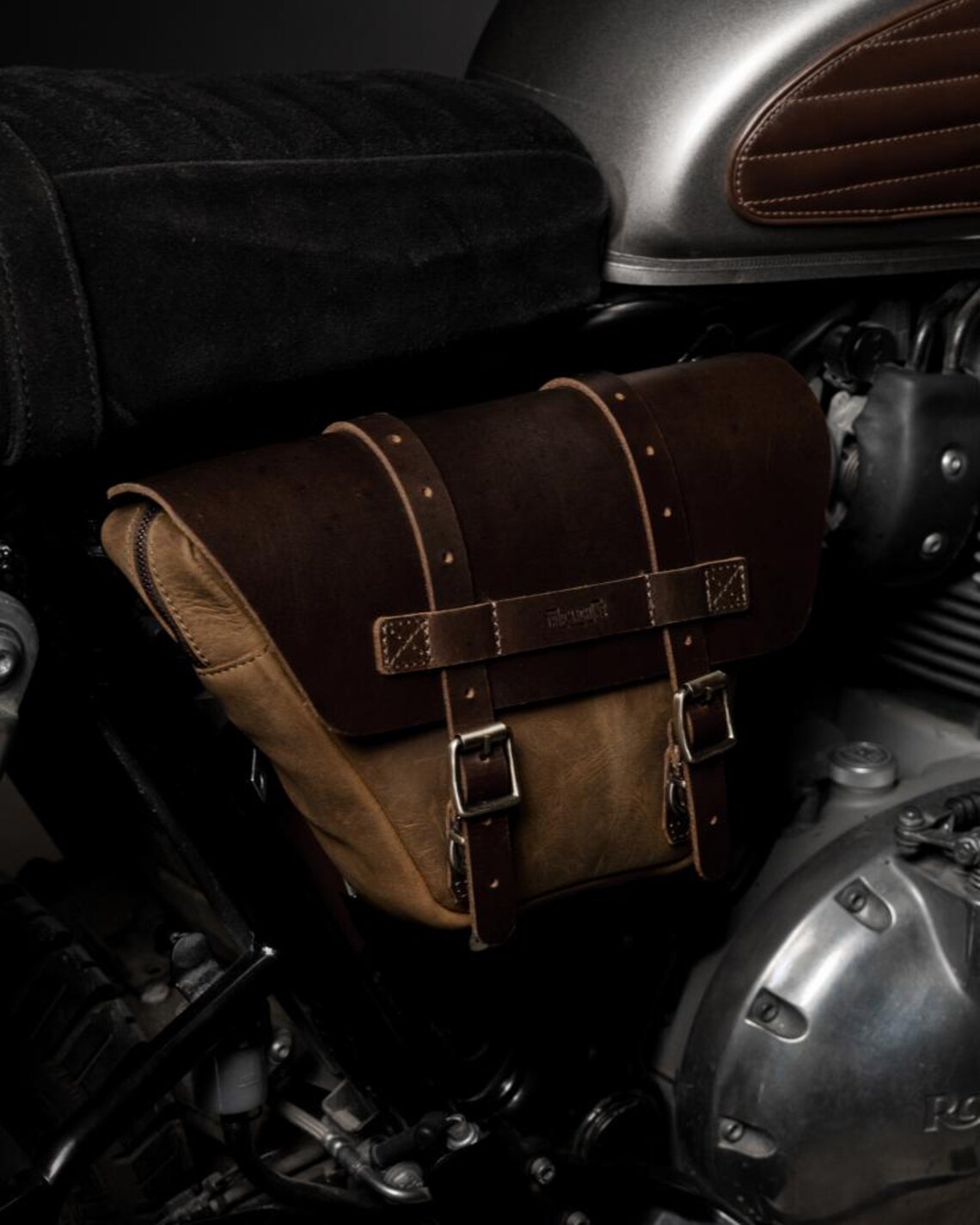 Royal Enfield Interceptor 650, GT 650 & Bear 650 Side Panel Bag | Full Grain Leather Motorcycle ...