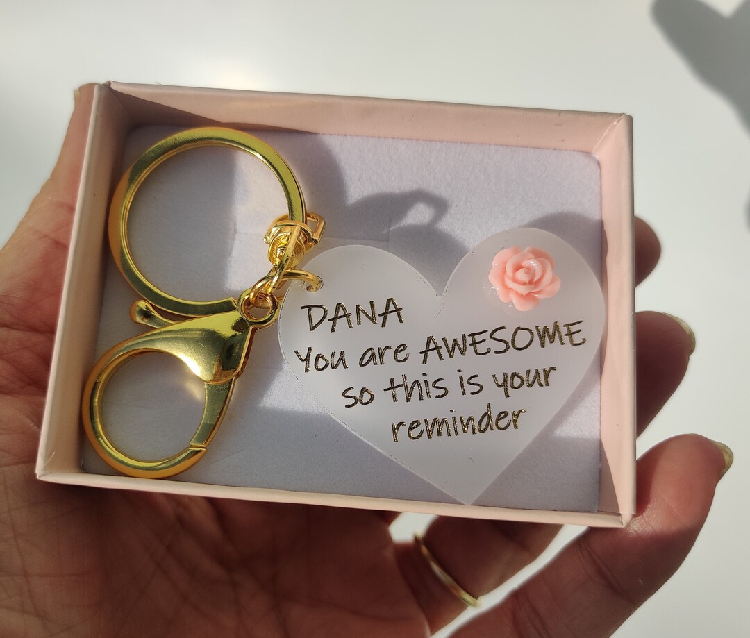 Heart Keychain, Milky White Half Transparent Acrylic Heart Key Chain ...