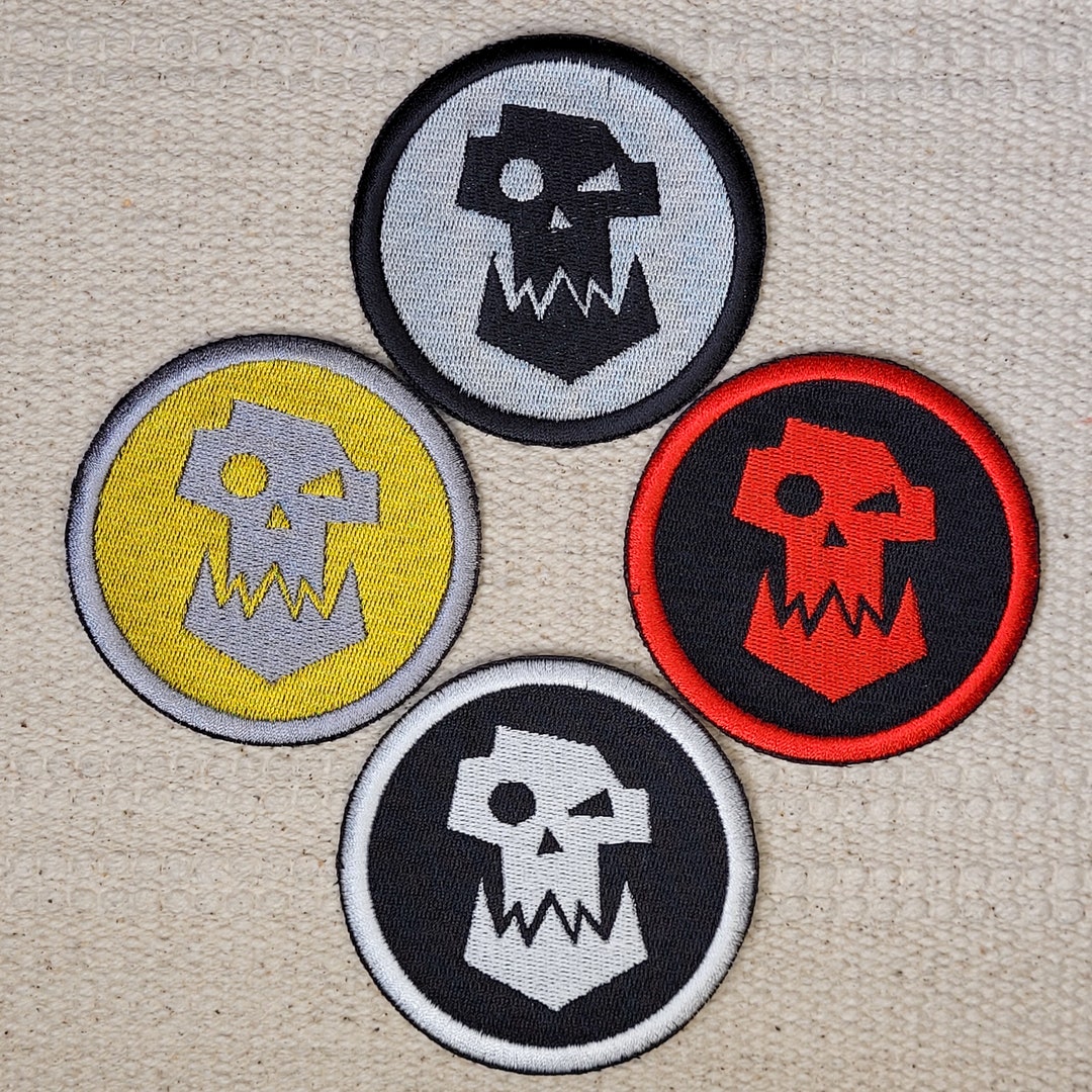 ORK Iron on PATCH From Grimdark WH Universe. Ork Boyz Embroidered Patch for Cosplay Costume ...