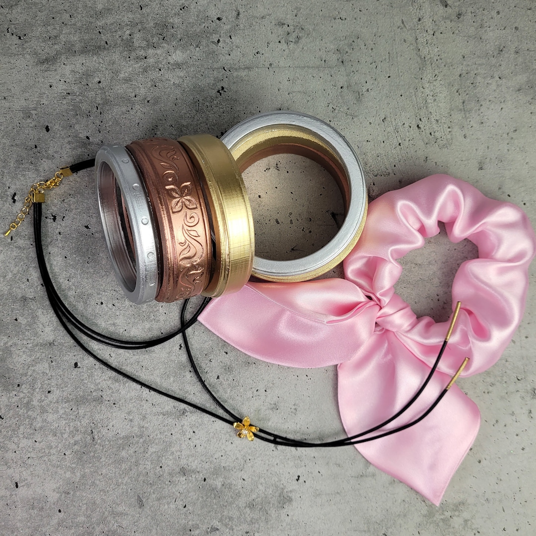 Aerith Bangle Set and Necklace From Fantasy RPG VII. Cosplay Costume ...