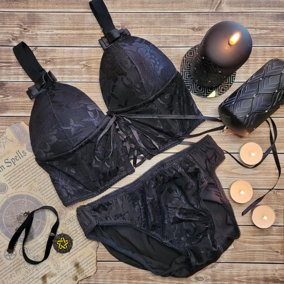 Sorceress of Vengerberg Black Lace Lingerie Set Inspired by Dark ...