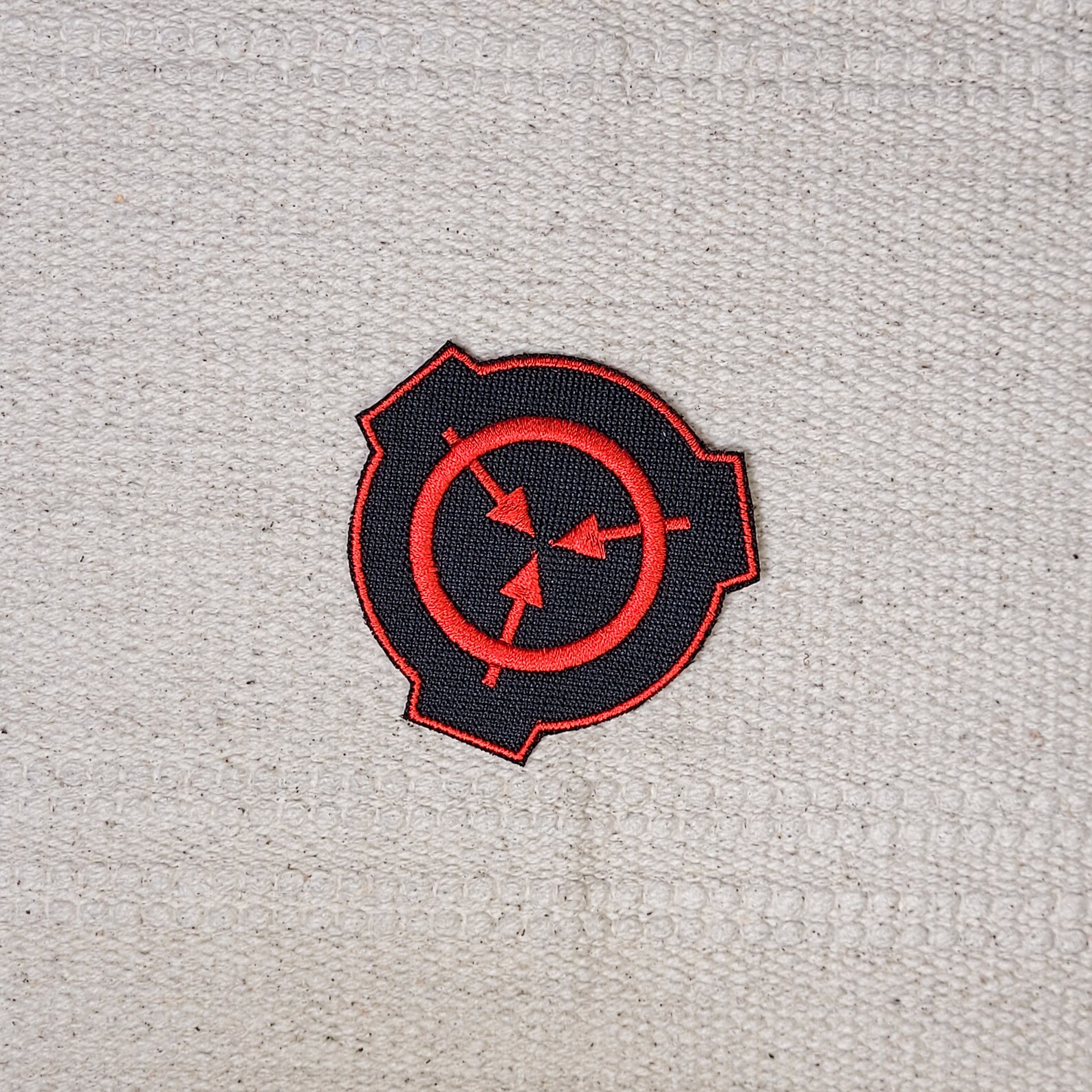 SCP Logo Iron on PATCH. 3-inch Black and Red Fondation SCP Embroidered ...