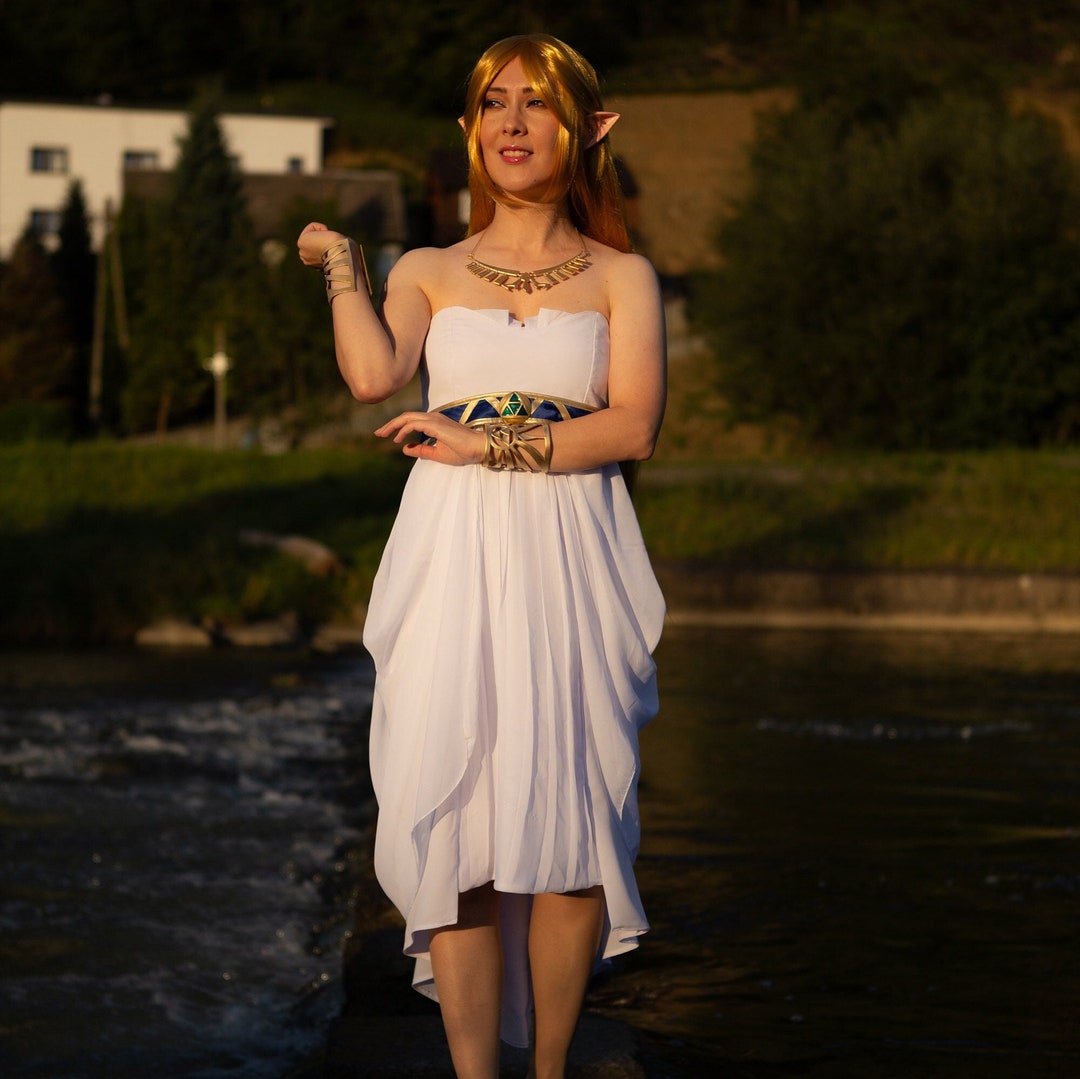 PRINCESS ZELDA Dress. Zelda BOTW Cosplay Accessories. White Dress From ...