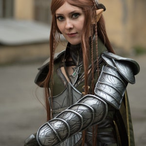 High Elf Armor Costume, Skyrim Fantasy Elven Cosplay, TES Female Armor ...