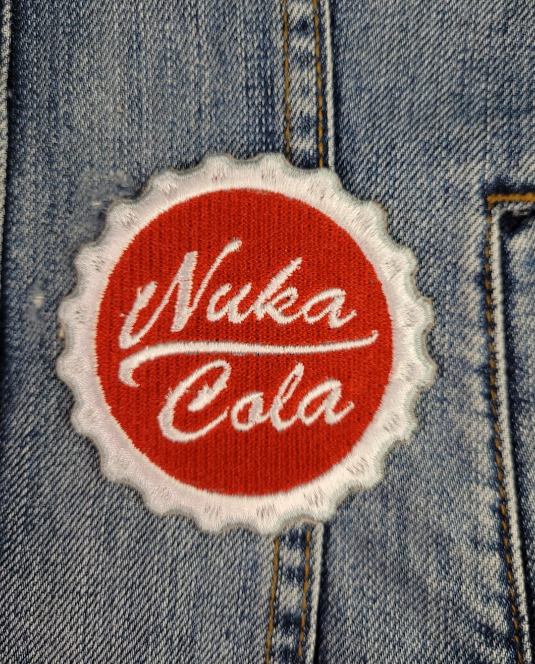Nuka-cola-inspired Iron on PATCH. Embroidered Patch Vibrant and Durable for Jackets and ...