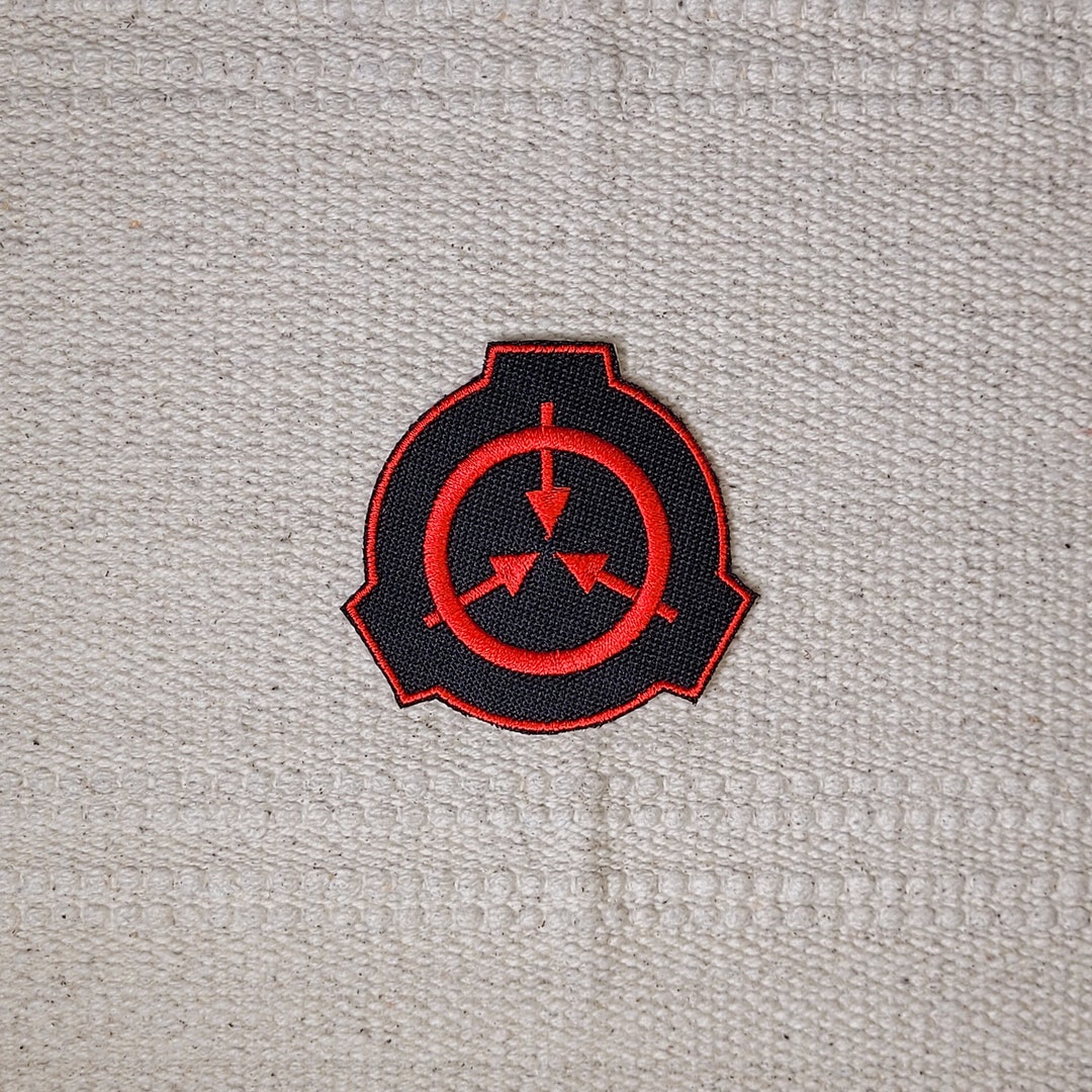 SCP Logo Iron on PATCH. 3-inch Black and Red Fondation SCP Embroidered ...