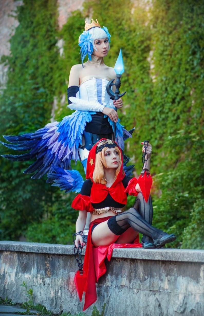 Red and Black Velvet Cosplay Costume. Odin Sphere Cosplay - Etsy