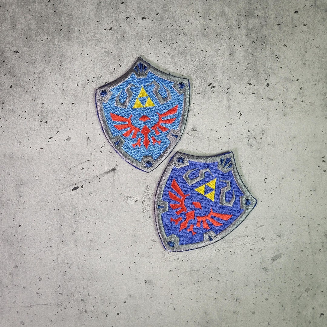Link Shield Iron on PATCH From Zelda Universe. Hyrule Hero Triforce ...