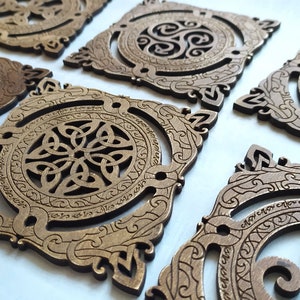 Set of 6 Coasters celtic. SVG, PDF, CDR - Etsy