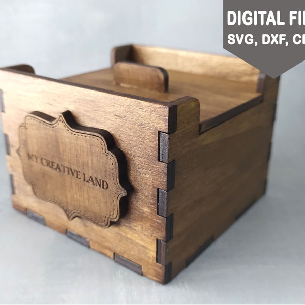 Laser Cut Box Template - Etsy