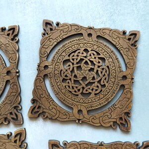 Set of 6 Coasters celtic. SVG, PDF, CDR - Etsy
