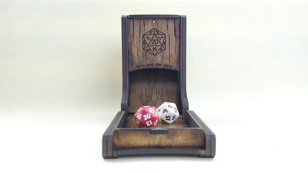 Wooden Dice Tower – Handcrafted Rolling Tower for Tabletop Games - Etsy