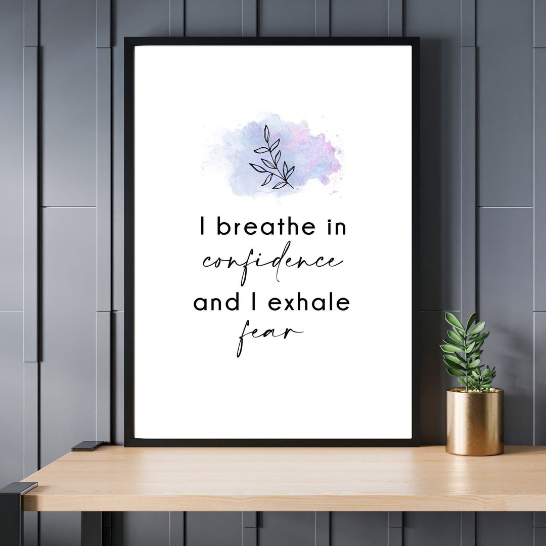 Positive Affirmations Wall Art, Digital File, Instant Download ...