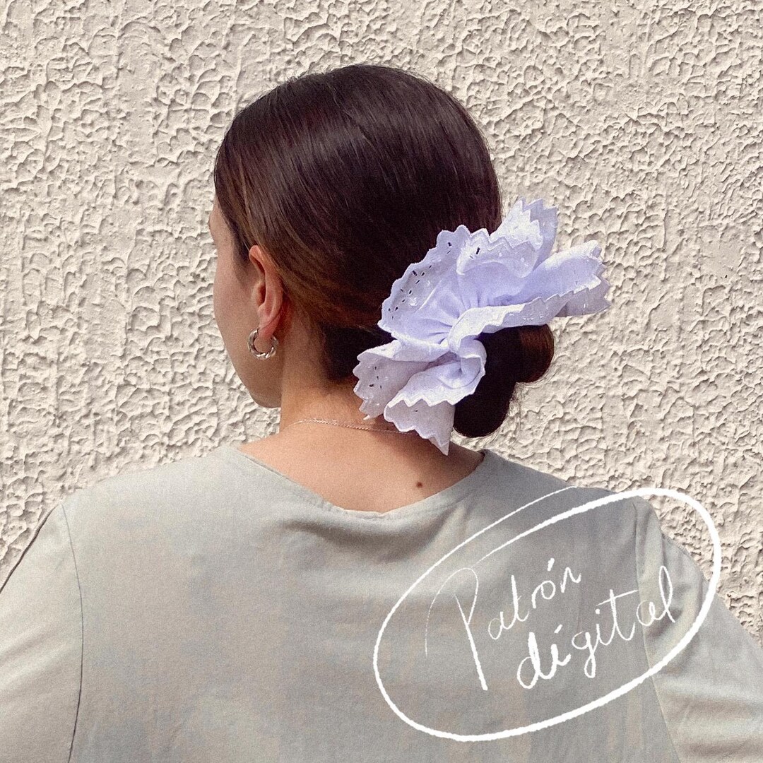 Digital Pattern of Scrunchie or Bun With Cotton Letin Digital Pattern ...