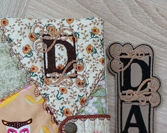 Bookmarks in the Hoop Alphabet Set of 26 Letters. | Etsy