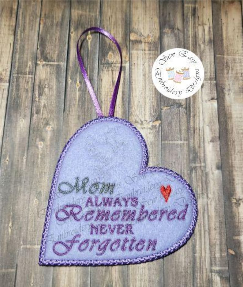 Memory Hearts, Set of 14 Heart Designs With a Loving Verse, ITH 4"x4 ...
