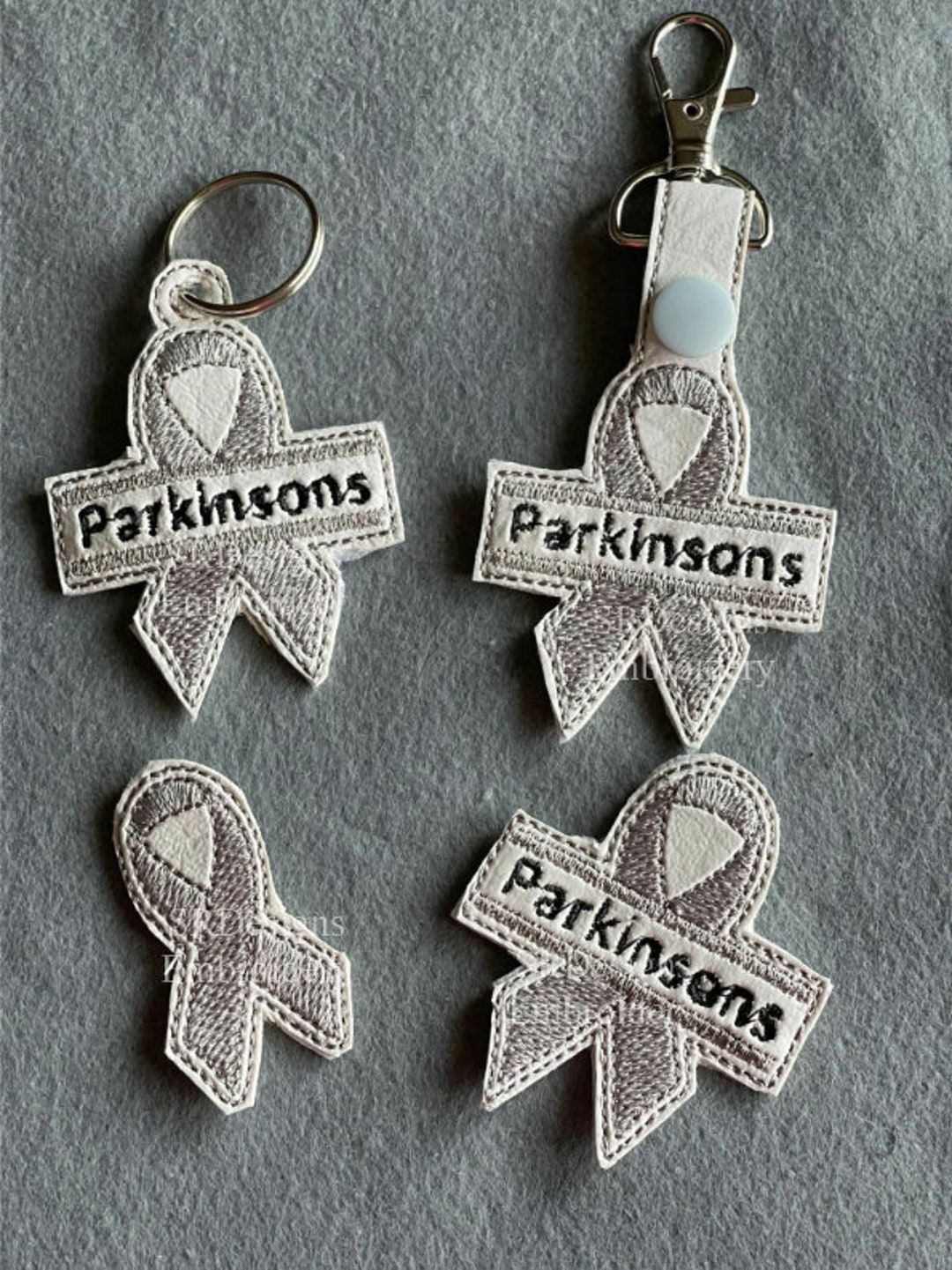 Parkinson's Awareness Split Ribbon Set of 4 Designs. Key - Etsy