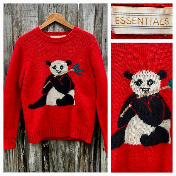 Panda Sweater - Etsy
