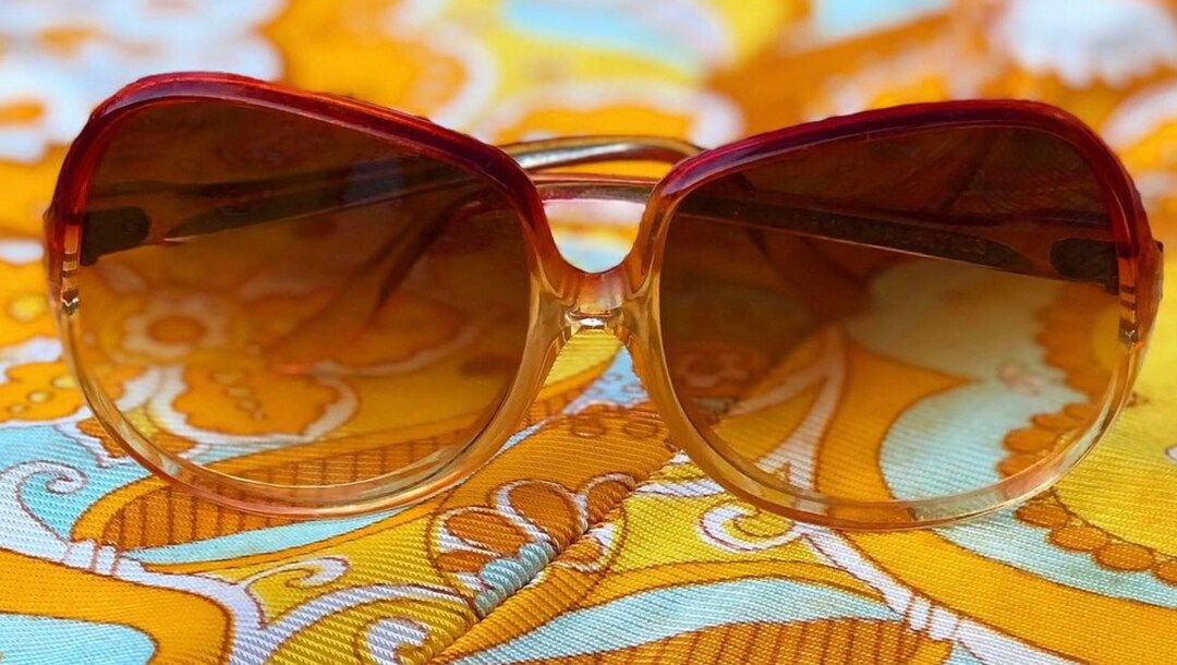 Vintage 1970s Made in Mauritius Oversized Sunglasses W/gradient Lens - Etsy