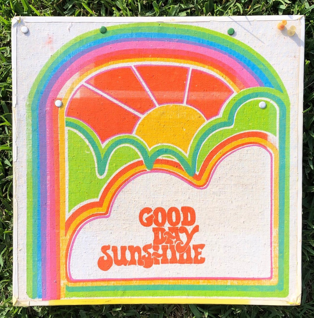 Vintage Retro 1970s Good Day Sunshine Bulletin Board - Etsy