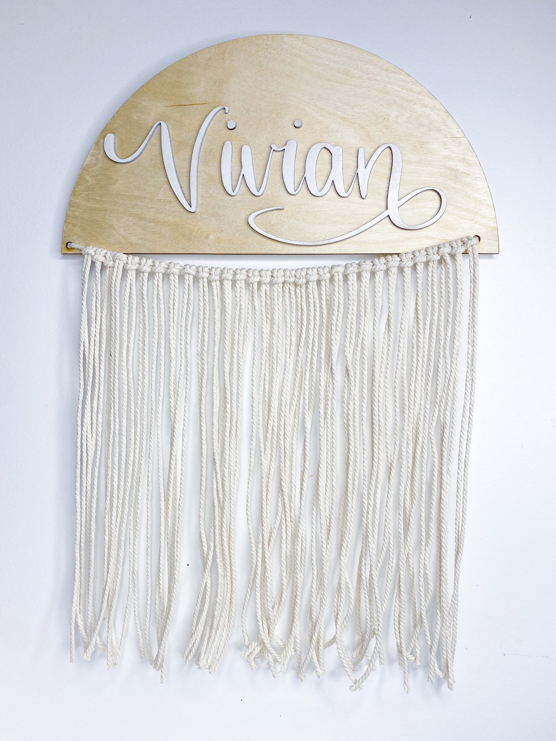 Half Circle Macrame Sign - Etsy