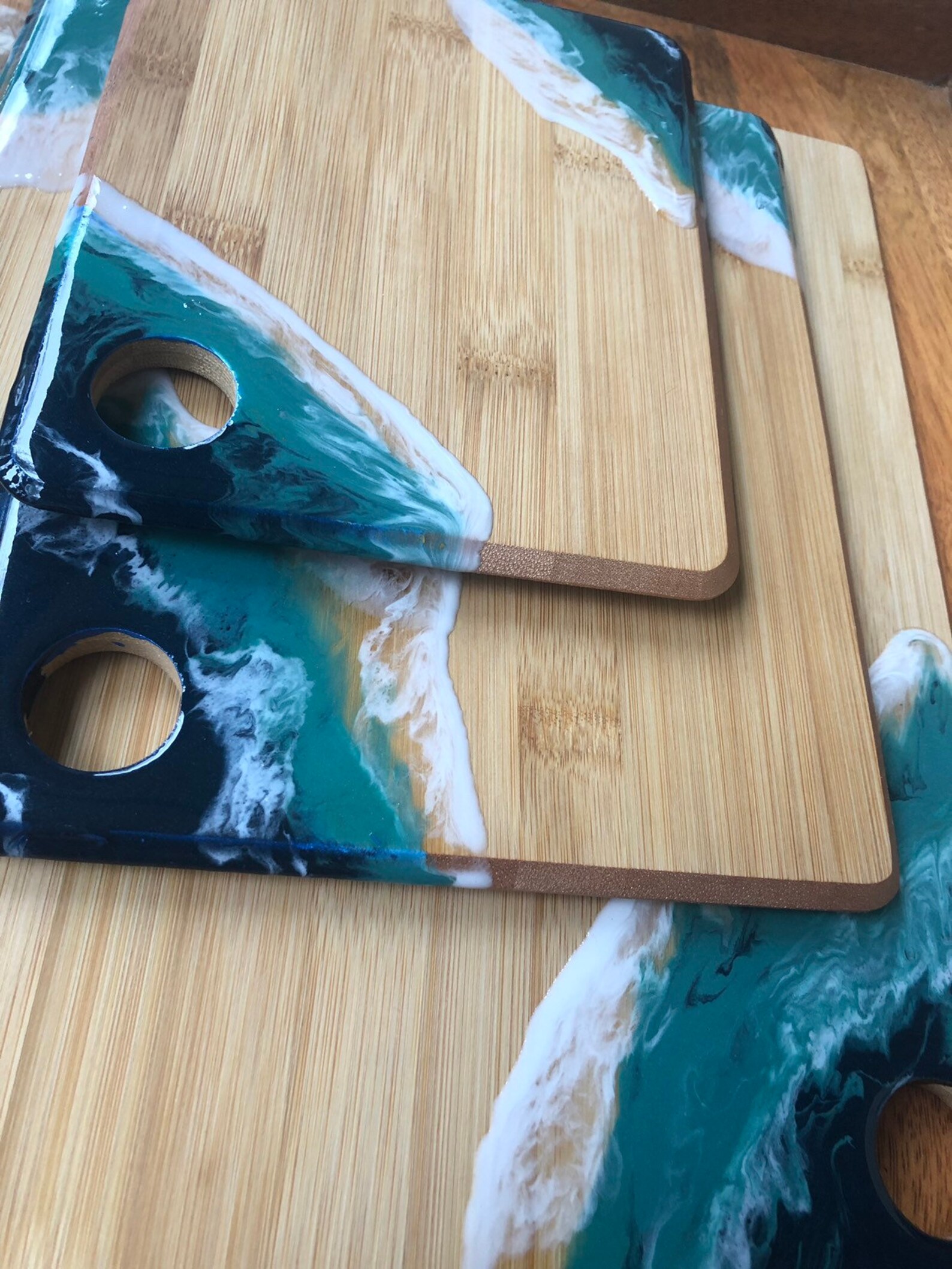 Ocean Cutting Board Set - Etsy