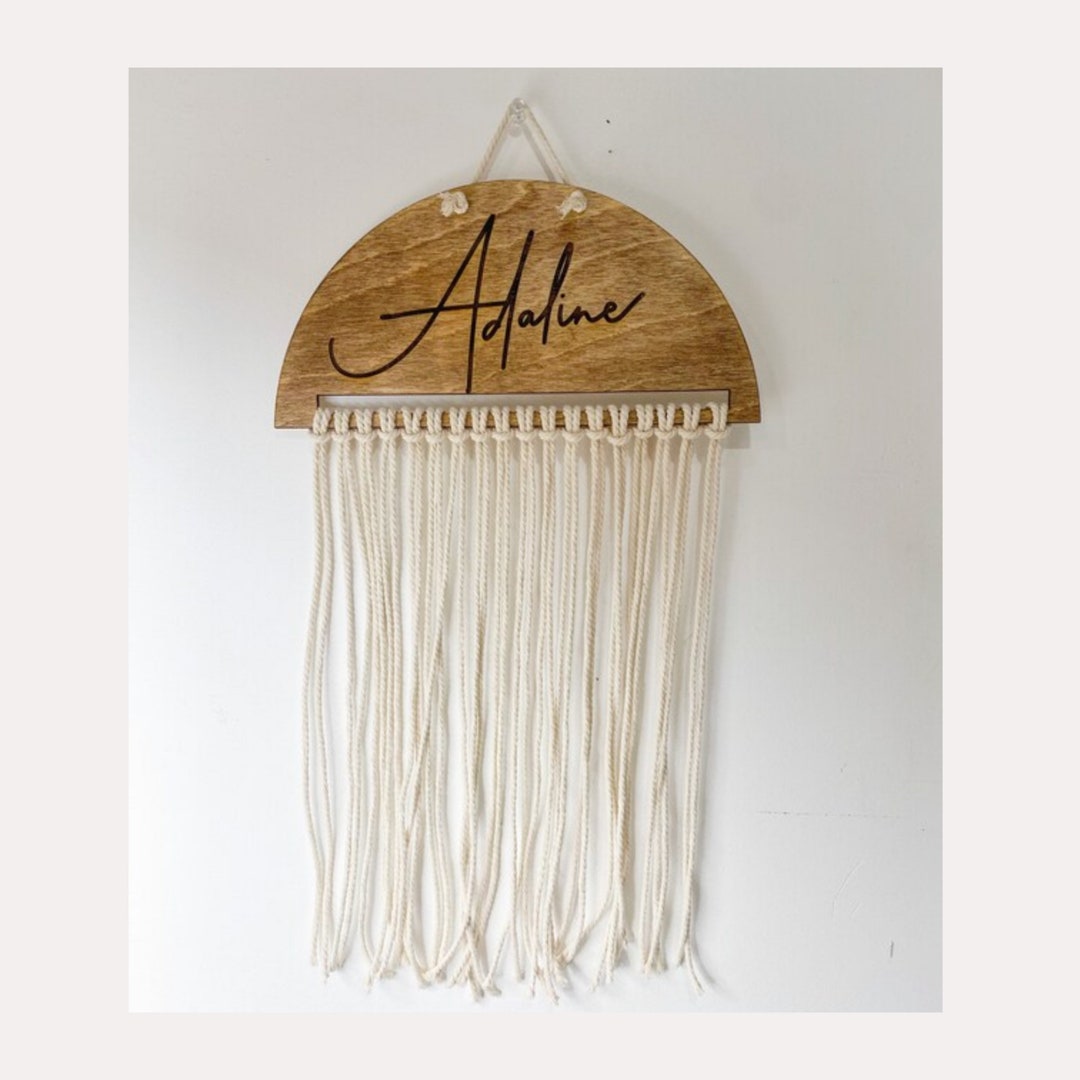 Half Circle Macrame Sign - Etsy