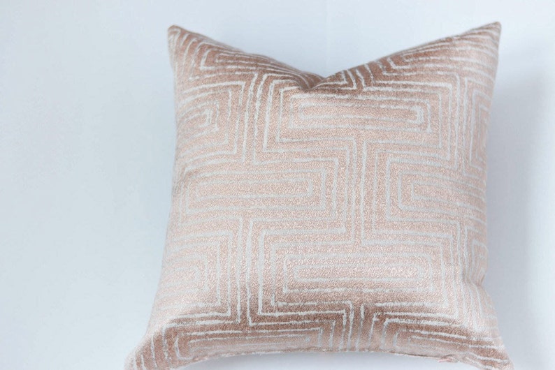 Rose Gold Shimmer Pillow Shiny Throw Pillow Pink Rose Gold | Etsy