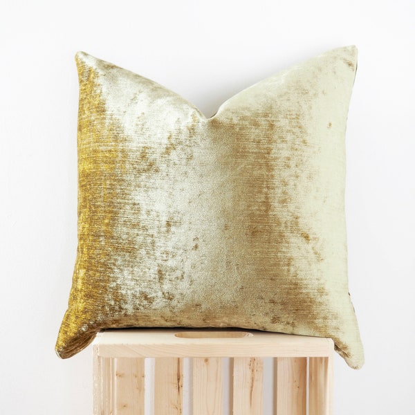 Metallic Gold Pillow - Etsy