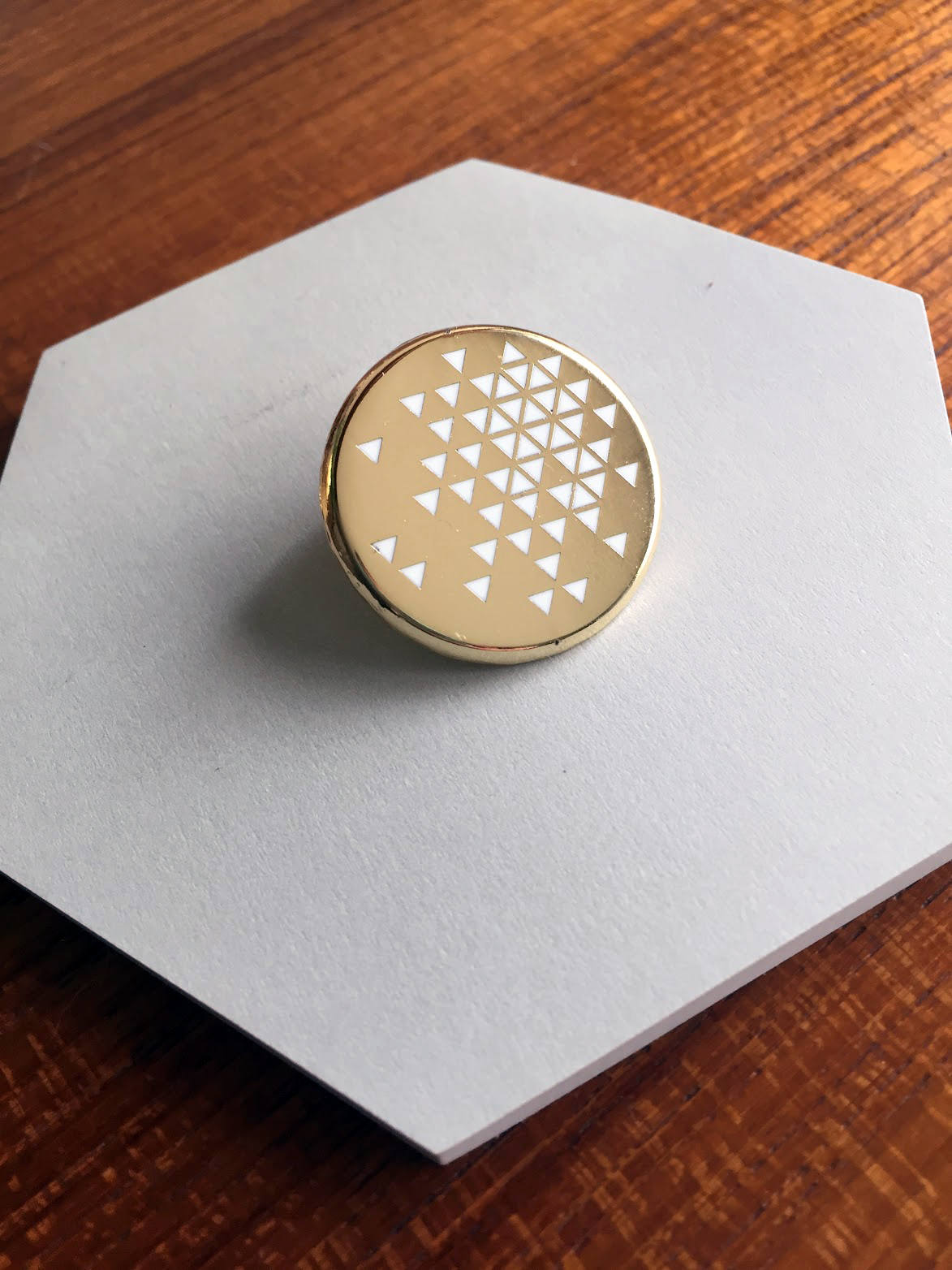 Tiny Triangles Pin - Etsy