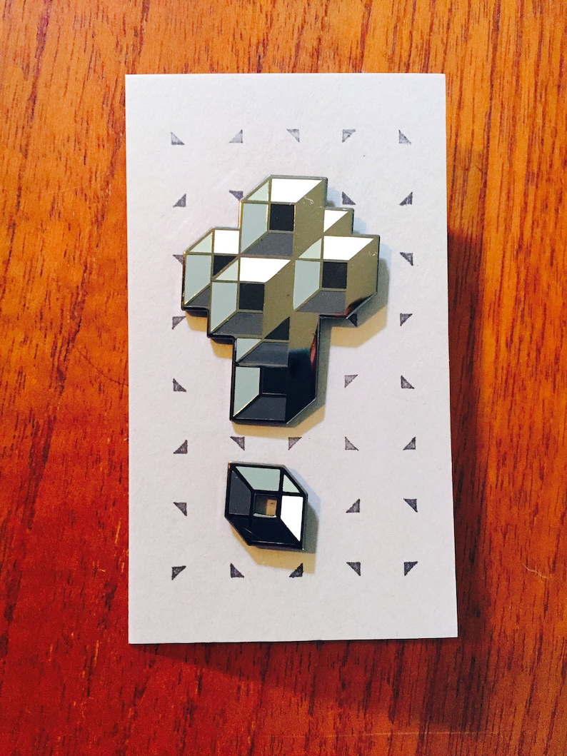 Hypercube + Cube Pin Set - Etsy