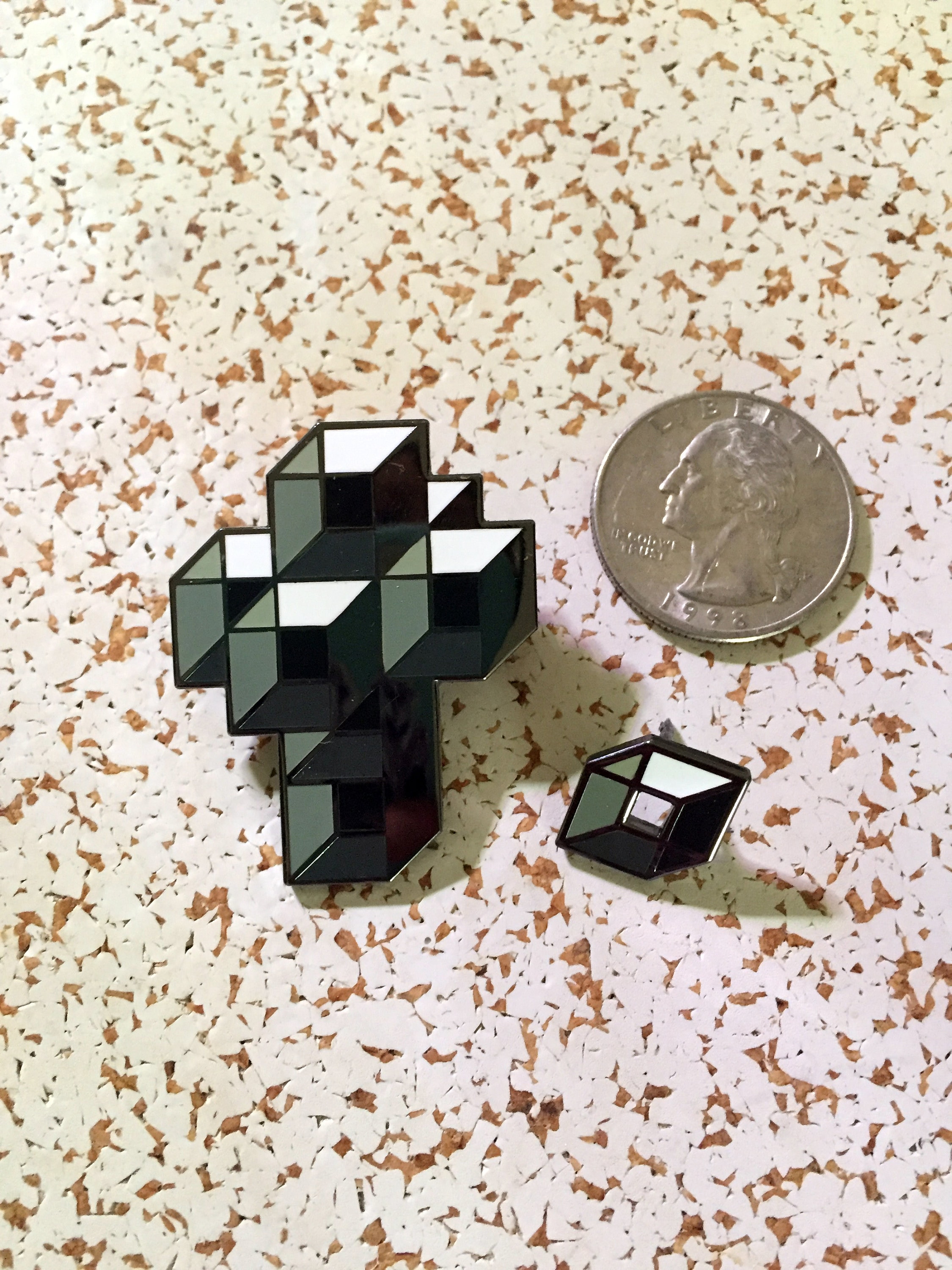 Hypercube + Cube Pin Set - Etsy
