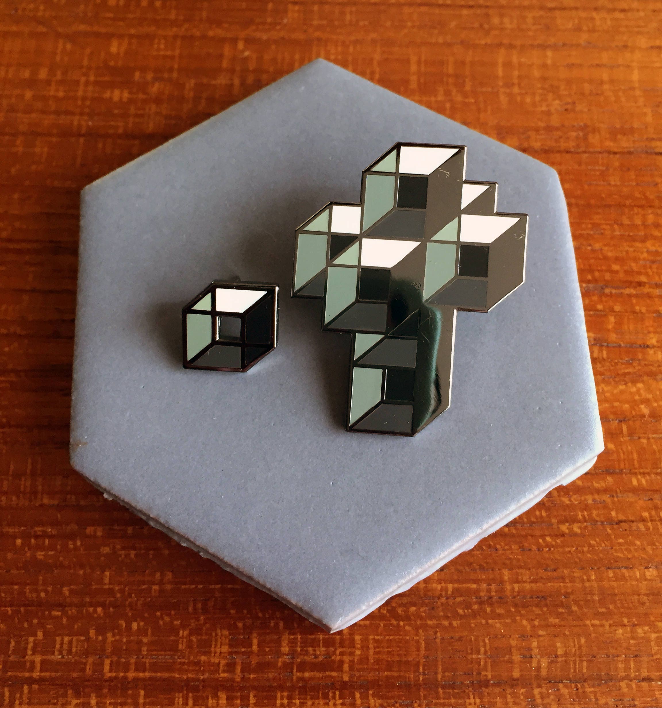 Hypercube + Cube Pin Set - Etsy