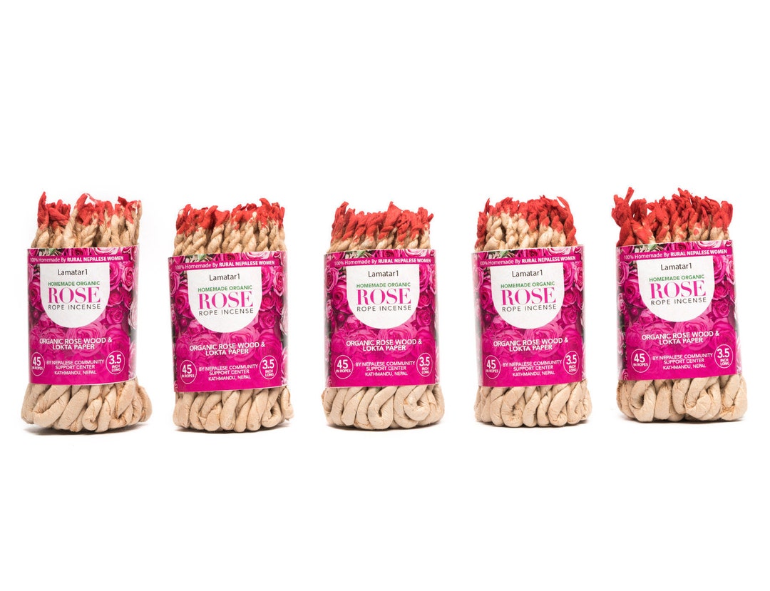 Lamatar1 Rose Rope Incence Set of 5 Total 225 Pcs in Ropes - Etsy