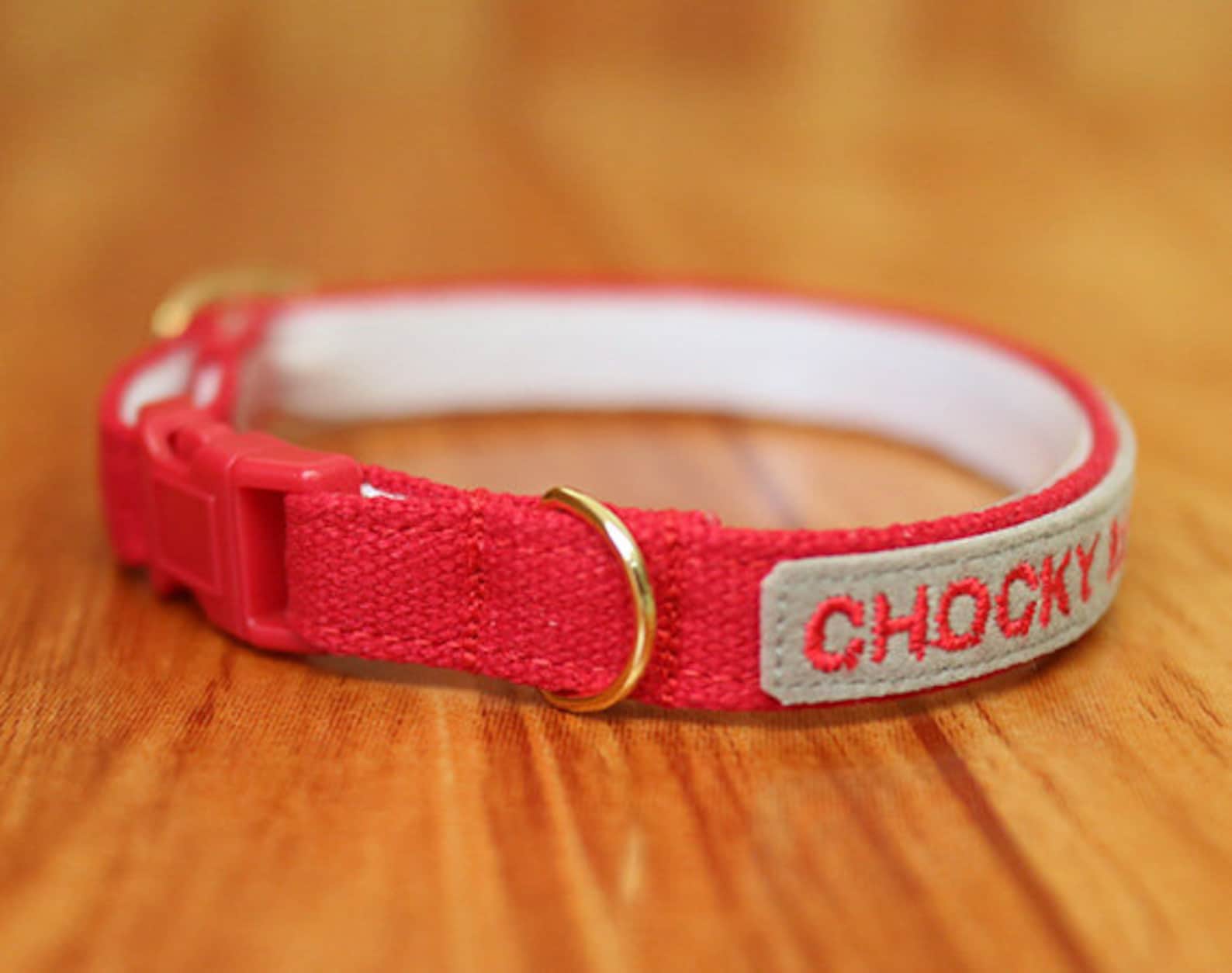 Collar de gato personalizado rojo Collar de gato rojo - Etsy México
