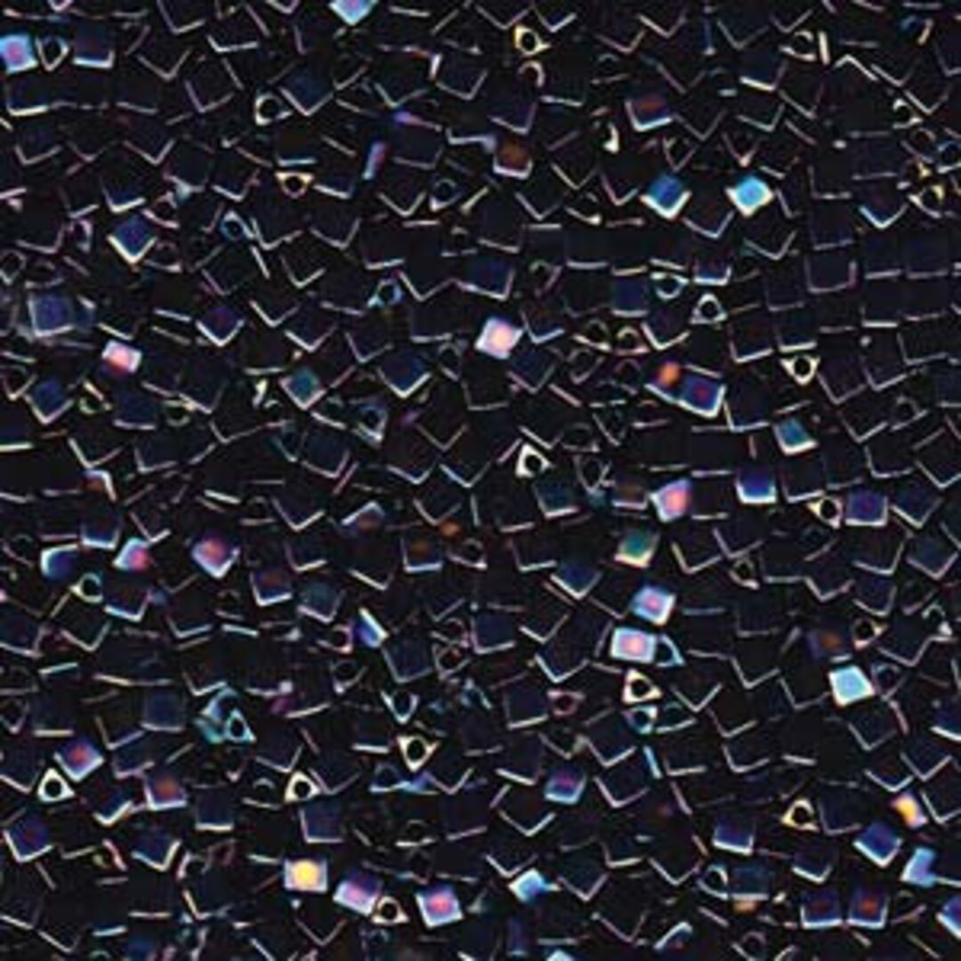 STR10-455-TB Metallic Variegated Blue Iris Miyuki Sharp Triangle Beads ...
