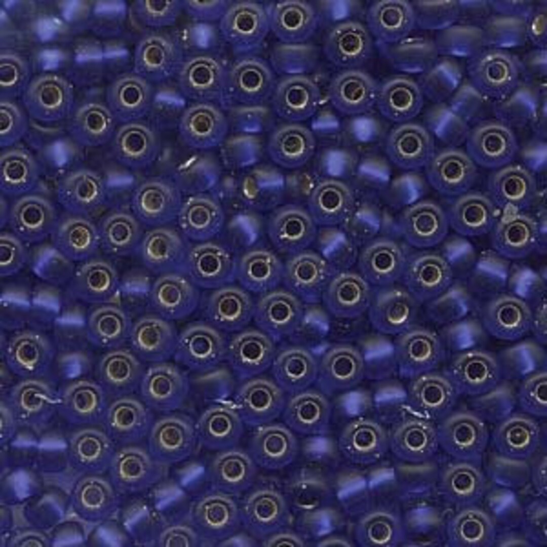 6-920F-TB Matte Silver-lined Cobalt Miyuki Seed Beads 6-0 in Tube - Etsy