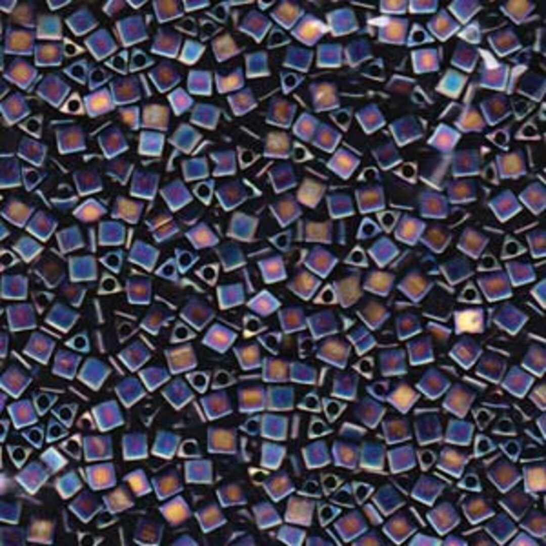 Matte Black AB Miyuki Sharp Triangle Beads 8/0 - Etsy