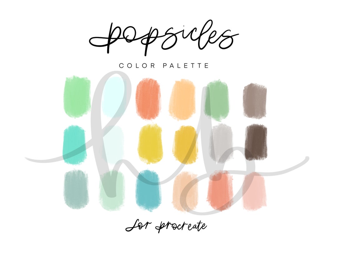 Popsicles Procreate Color Palette - Etsy