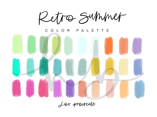 Skin Tones Procreate Color Palette for Ipad, 6 Palettes 180 Colors ...