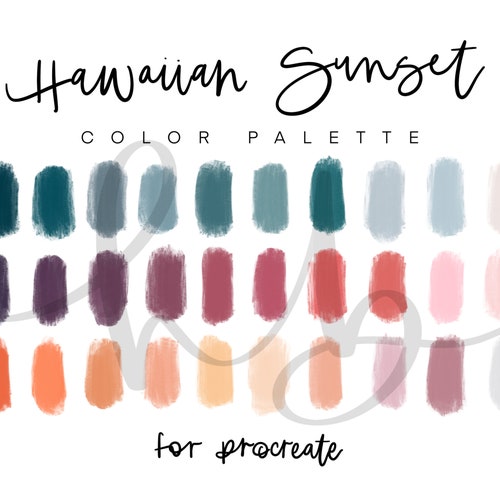 Vintage 70s Procreate Color Palette 30 Swatches For Ipad Etsy