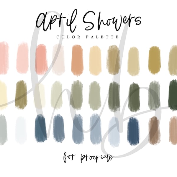 April Color Palette - Etsy