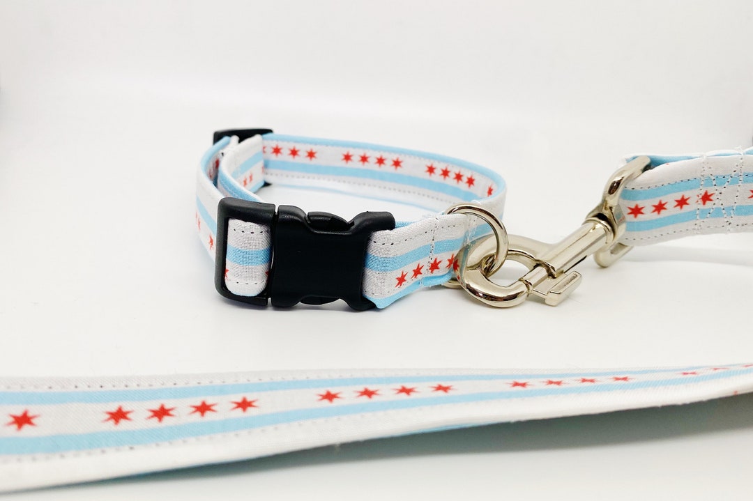 Chicago Flag Collar & Leash Set - Etsy
