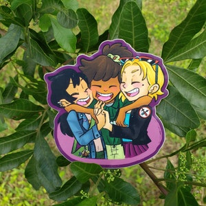 Amphibia Anne Marcy Sasha Timeskip the Hardest Thing Vinyl Sticker Waterproof - Etsy