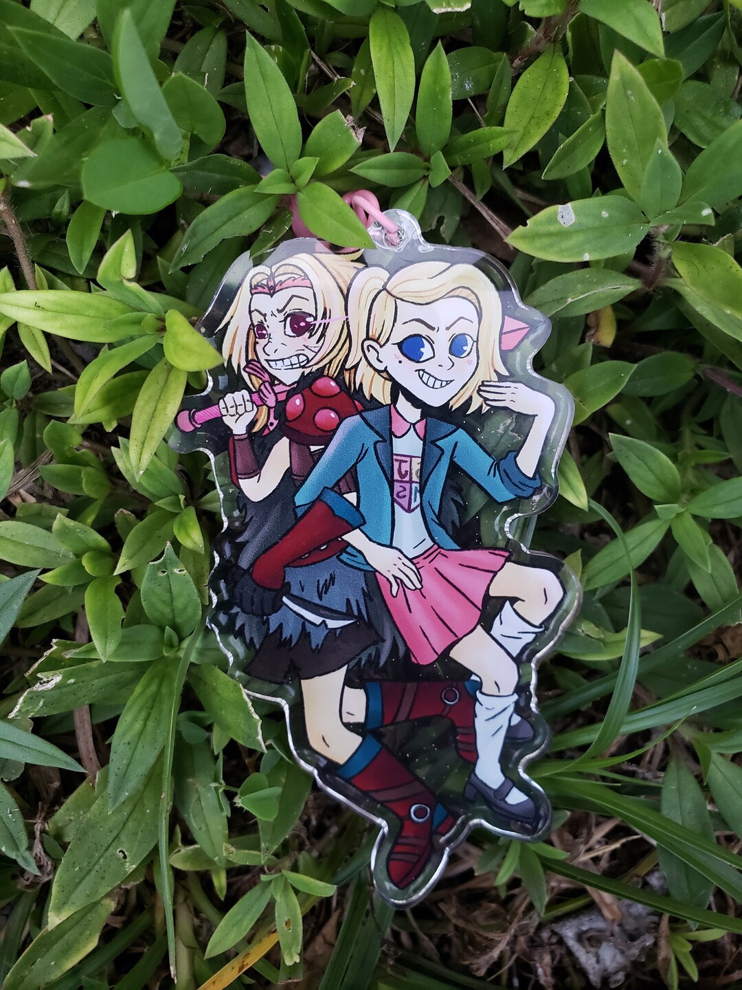 Sasha Glitter Keychain - Etsy