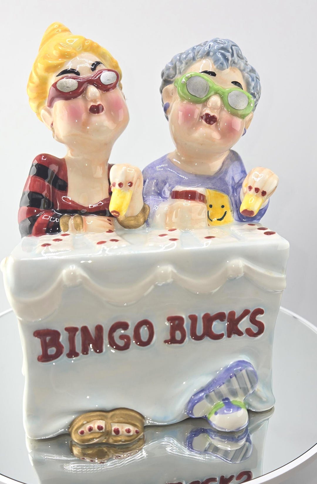 Bingo Bucks Bank With Funny Old Ladies. - Etsy