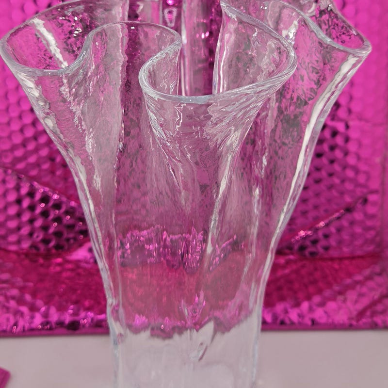 Handkerchief Glass Vases - Etsy