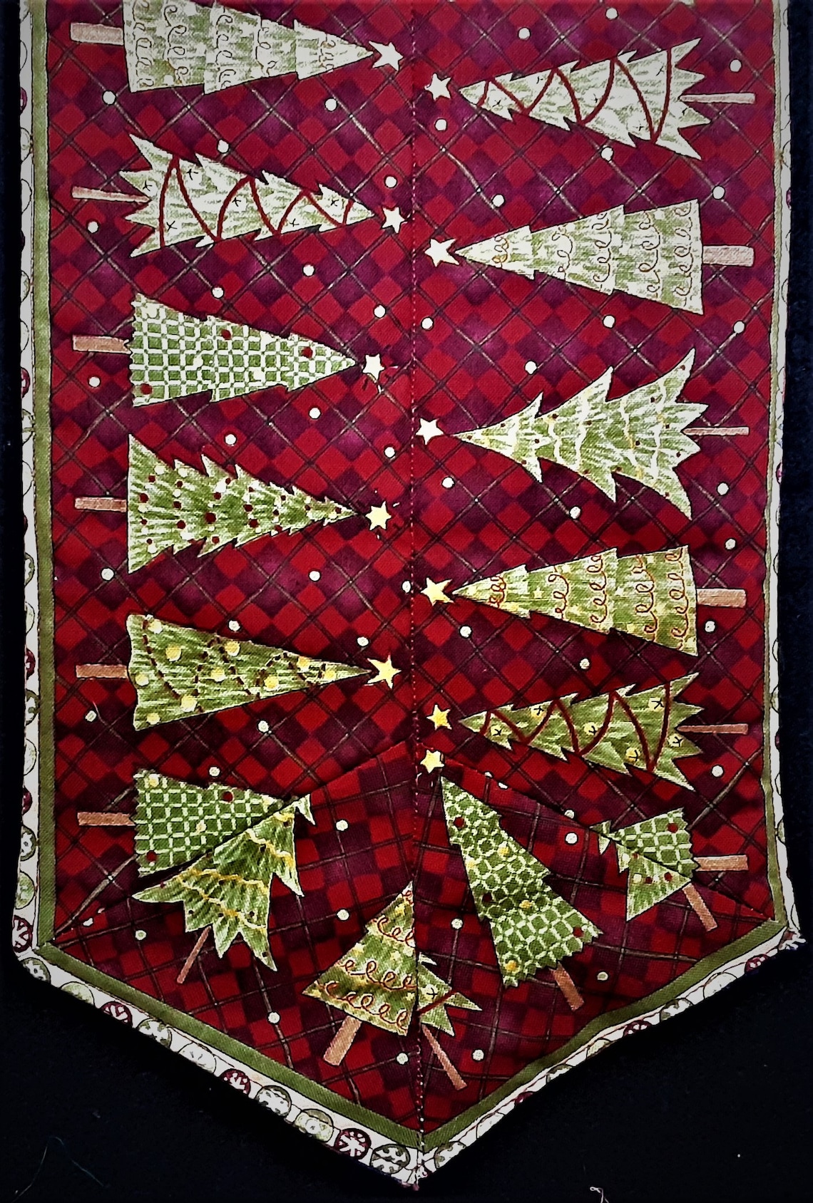 Christmas Trees Table Runner - Etsy