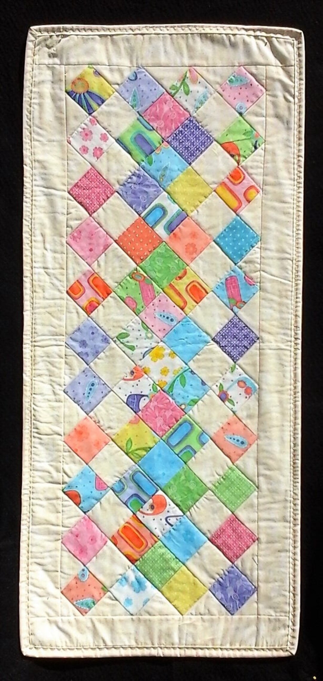 Mini Charm Square Table Runner - Etsy